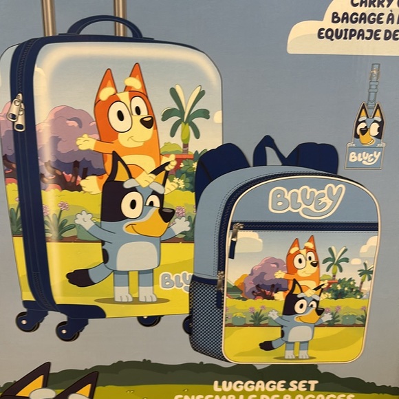 Bluey | Accessories | New Bluey Kids Luggage And Backpack Set 8 Luggage ...